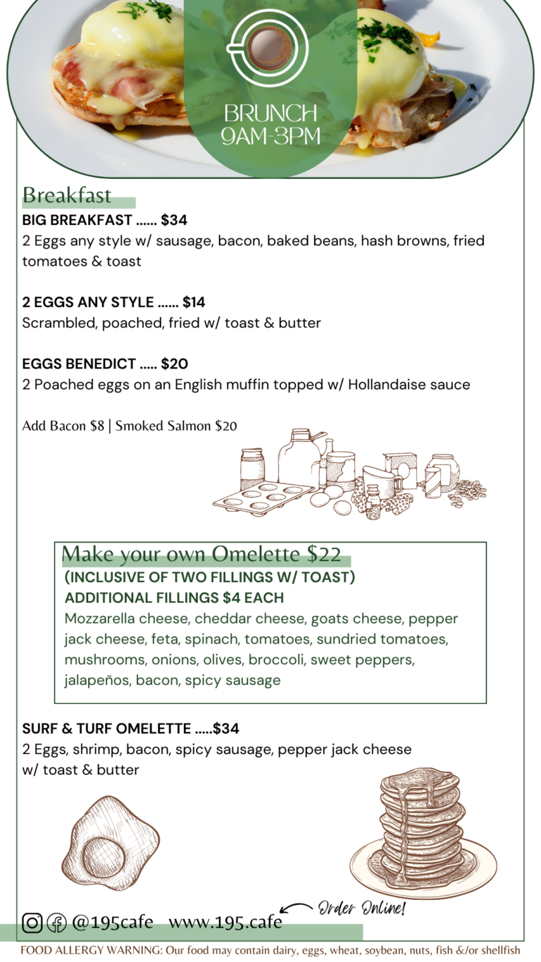 Brunch – Welcome | Café 195 & Bistro